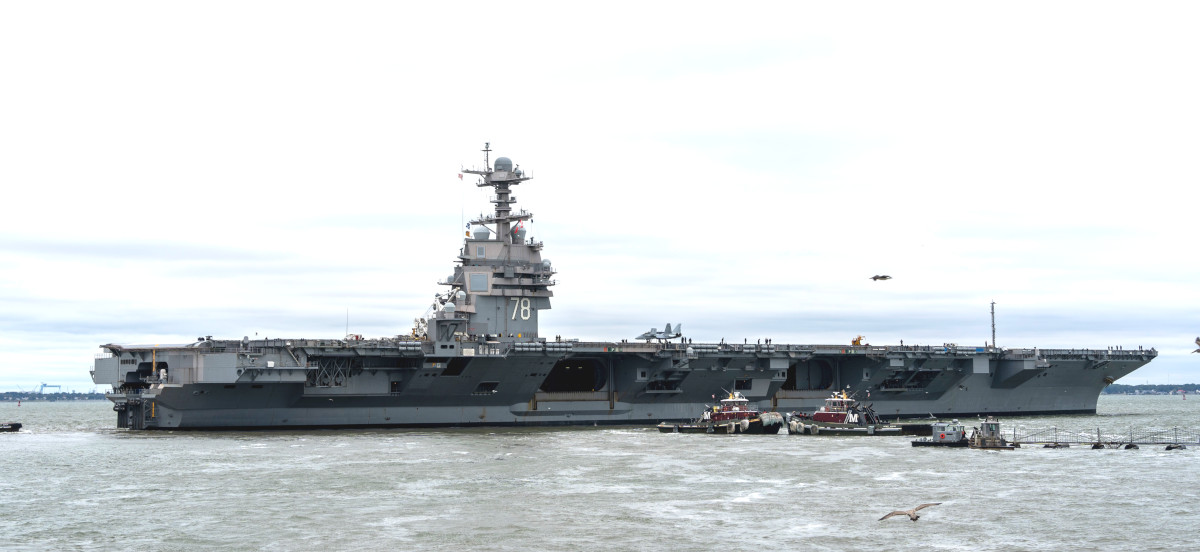 Navy's New USS Gerald R. Ford Carrier Finally Deploys For The First Time