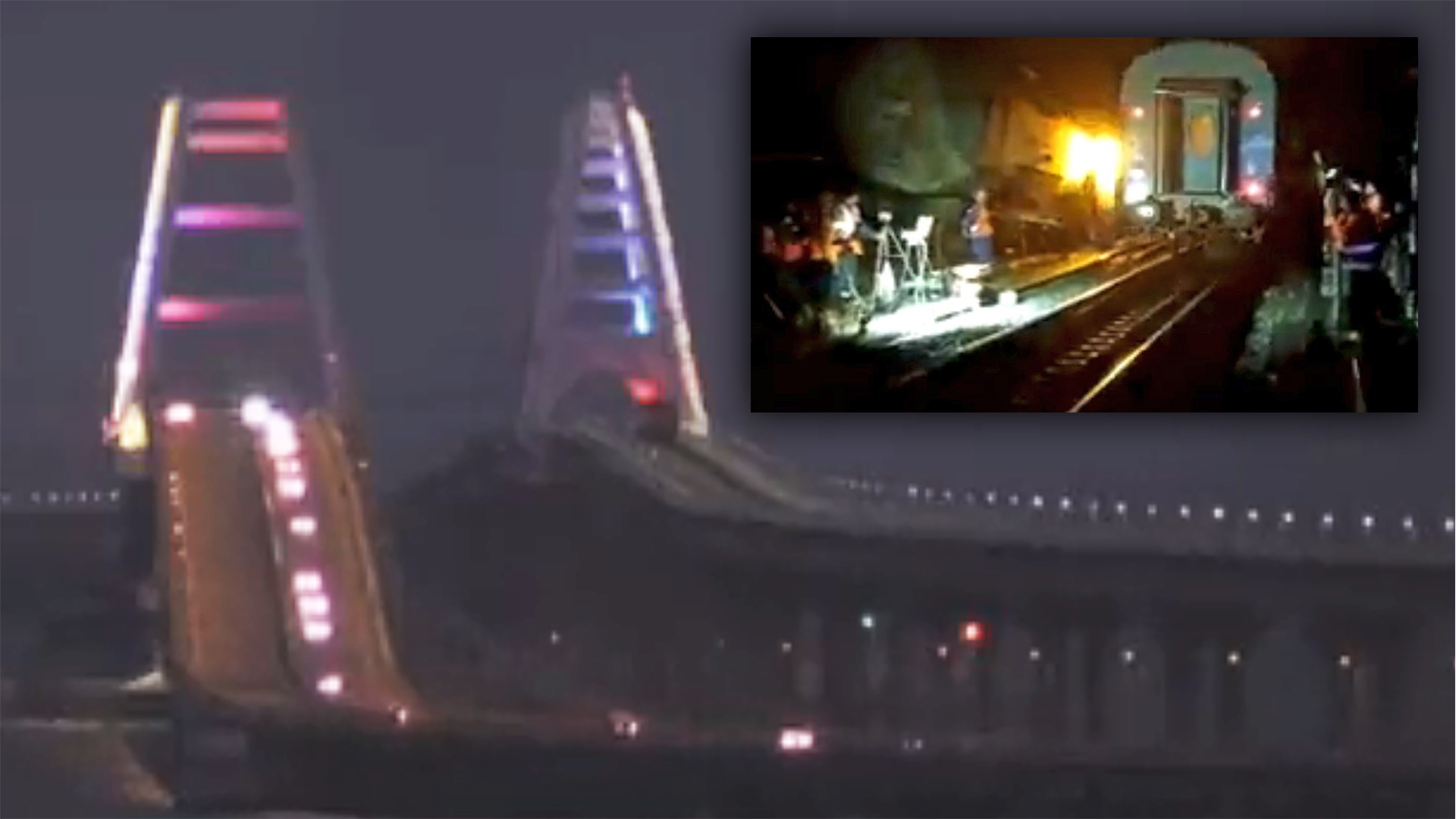 Russia's Kerch Strait Bridge Reopens To Very Limited Road, Rail Traffic