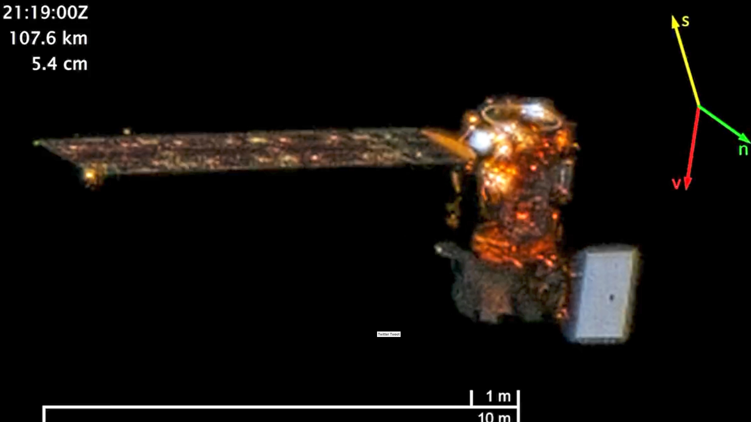 Check Out These Images Of A Satellite In Orbit Taken By Another Satellite