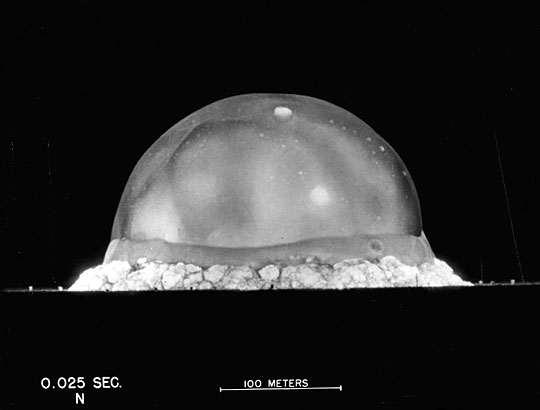 Why Vertical Smoke Trails Are Seen During Nuclear Explosions
