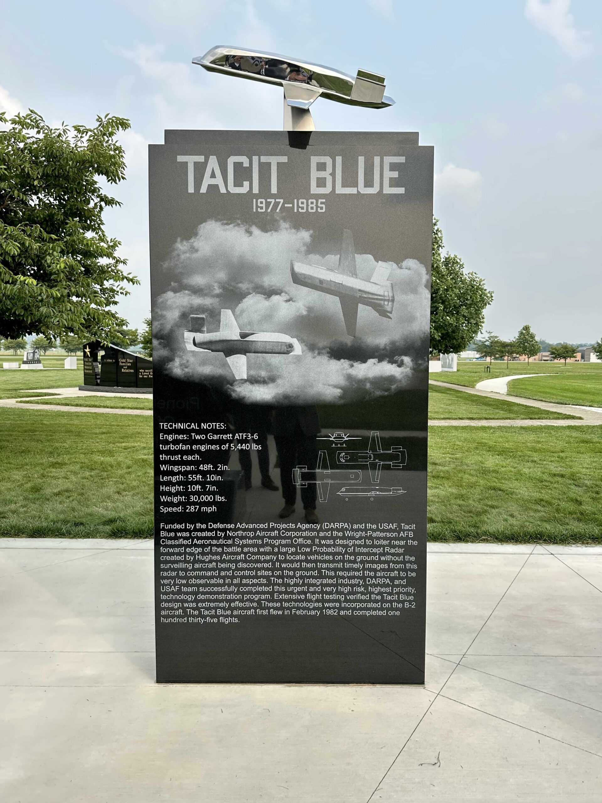 Memorial To Those That Pioneered Stealth Technology Unveiled