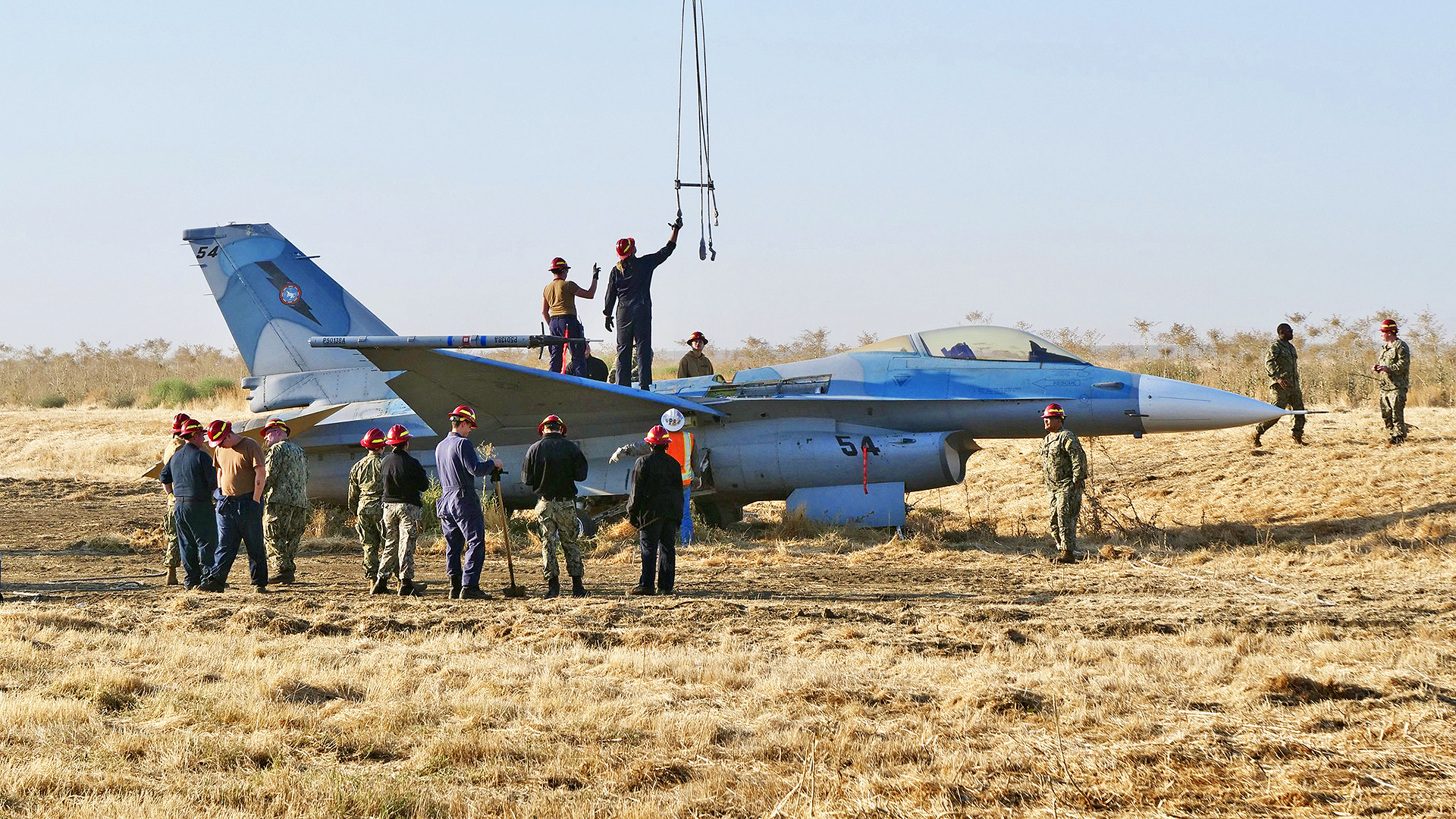 Navy F-16 Recovered After Running Off Runway | The War Zone