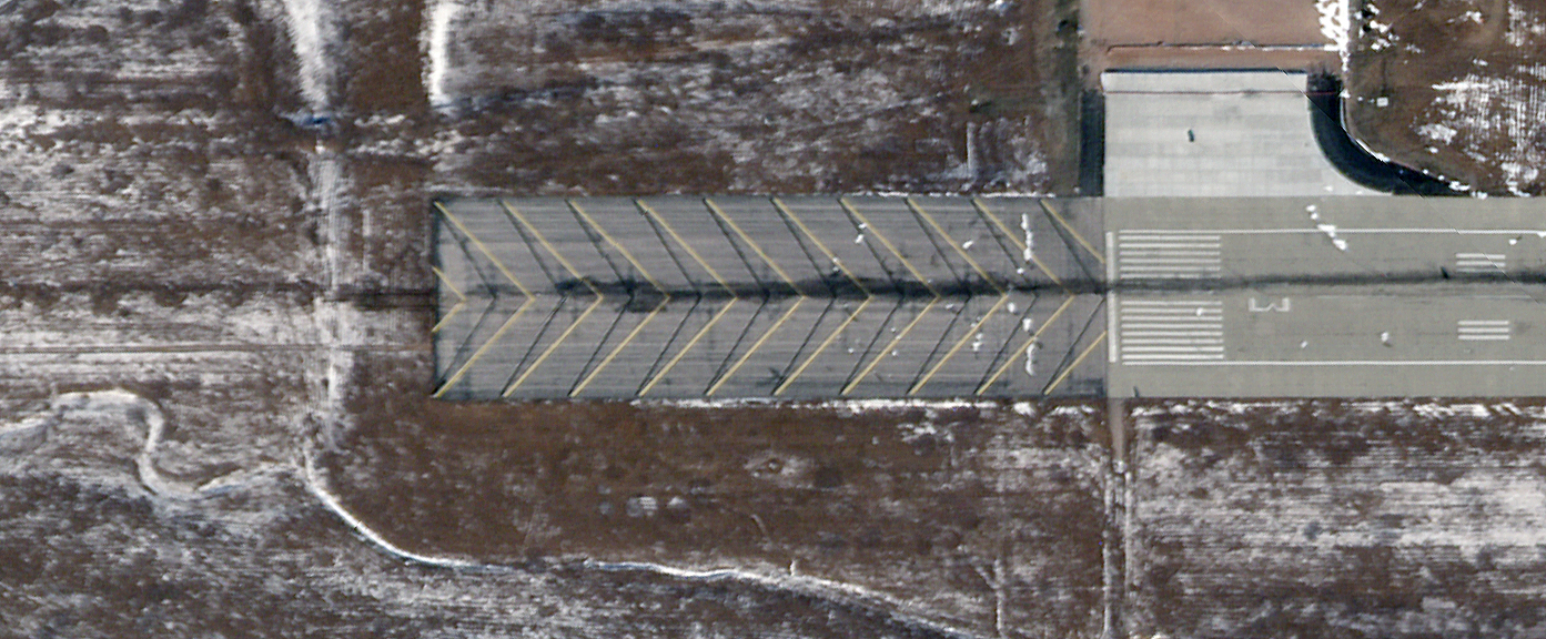 B-1B Bomber's Crash Landing Path Seen In Satellite Image | The War Zone