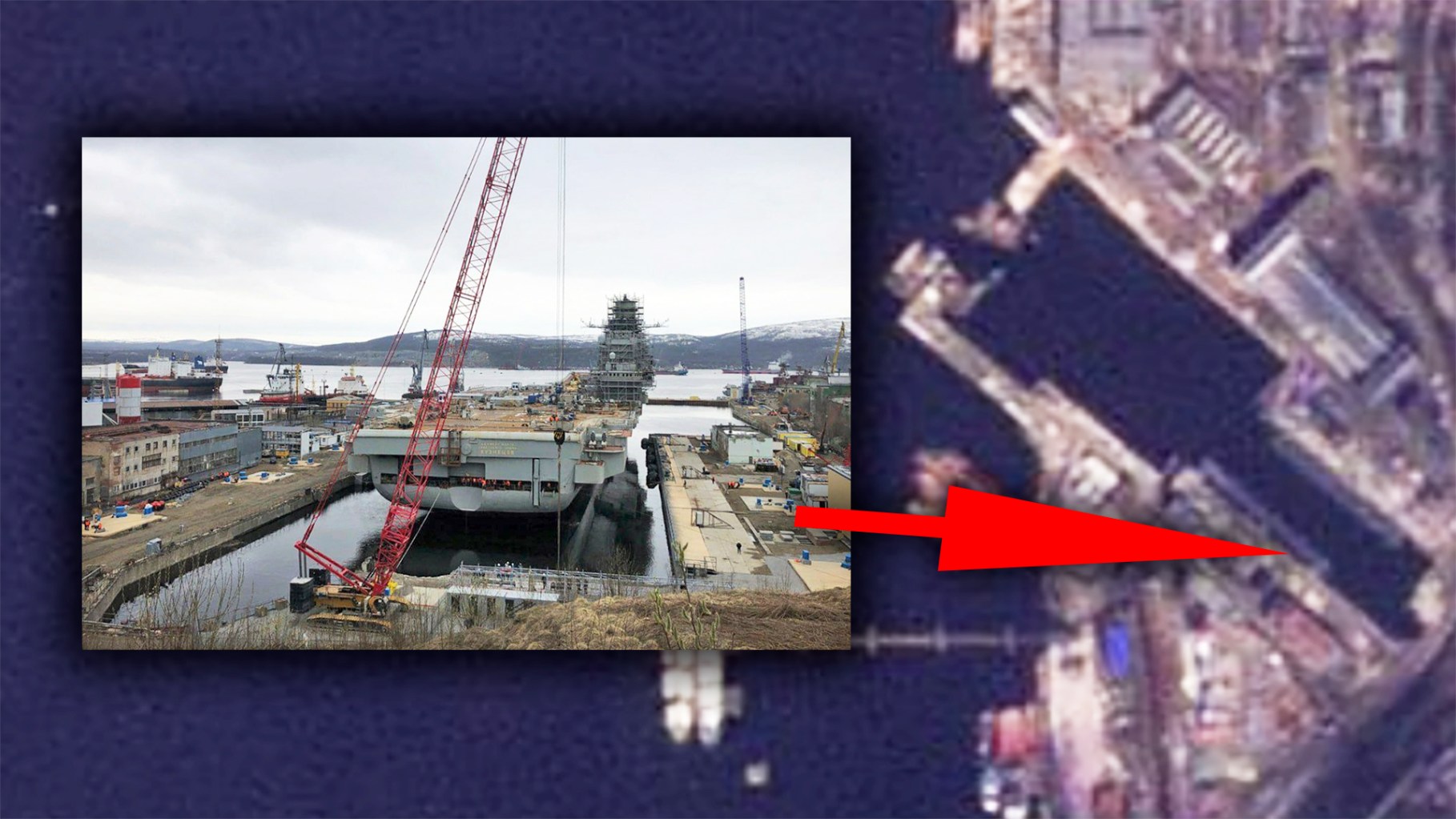 Russia's Cursed Aircraft Carrier Is Finally In A Drydock That Can't Sink