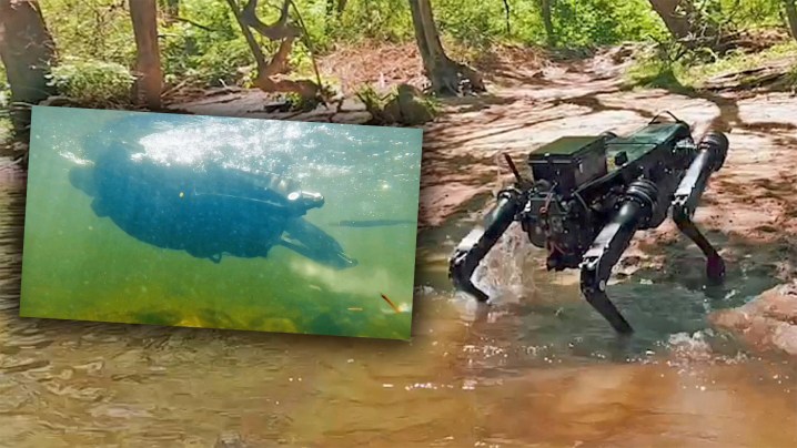 Military 'Robot Dogs' Can Now Be Equipped To Swim (Updated)