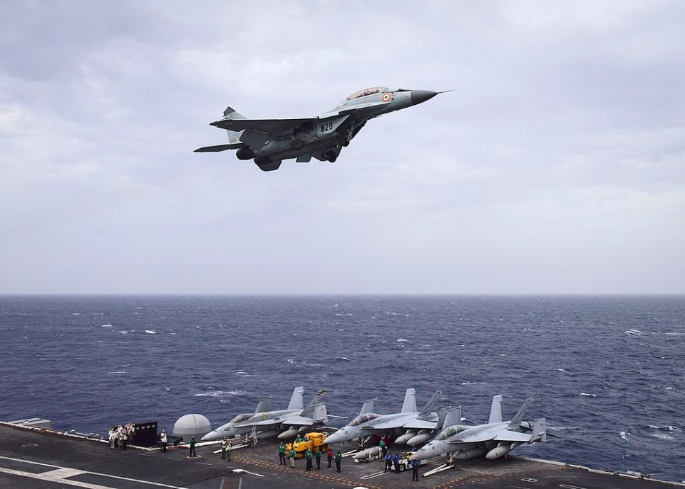 This Wacky Wireframe Fighter Replica Is Used On India's Newest Carrier