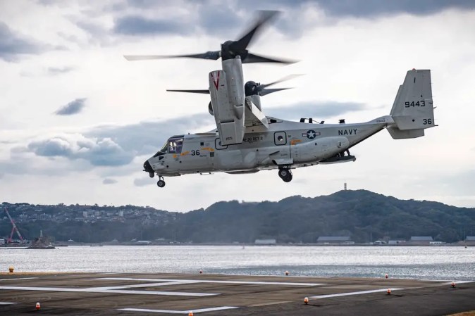 New CMV-22B Osprey "A Game-Changer," Says Navy Air Boss