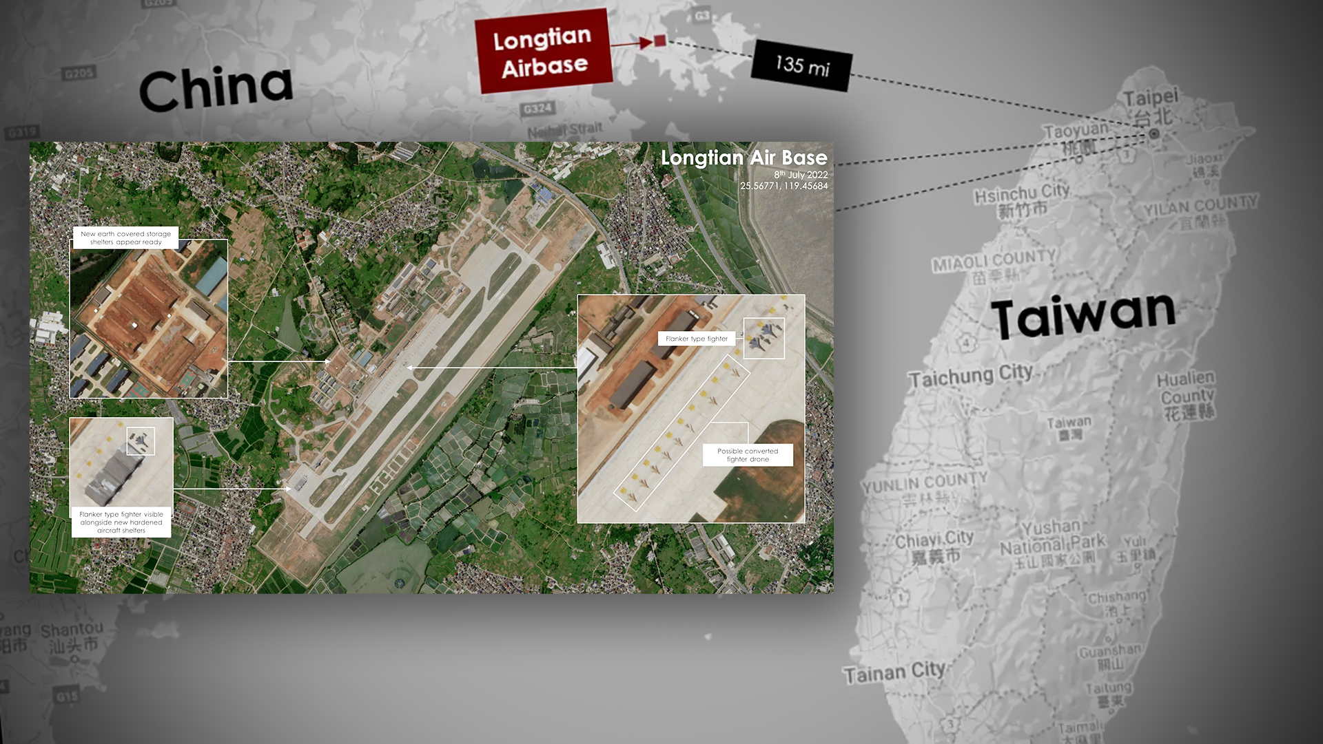 Chinese Airbase Right Across From Taiwan Operating Again After Major ...