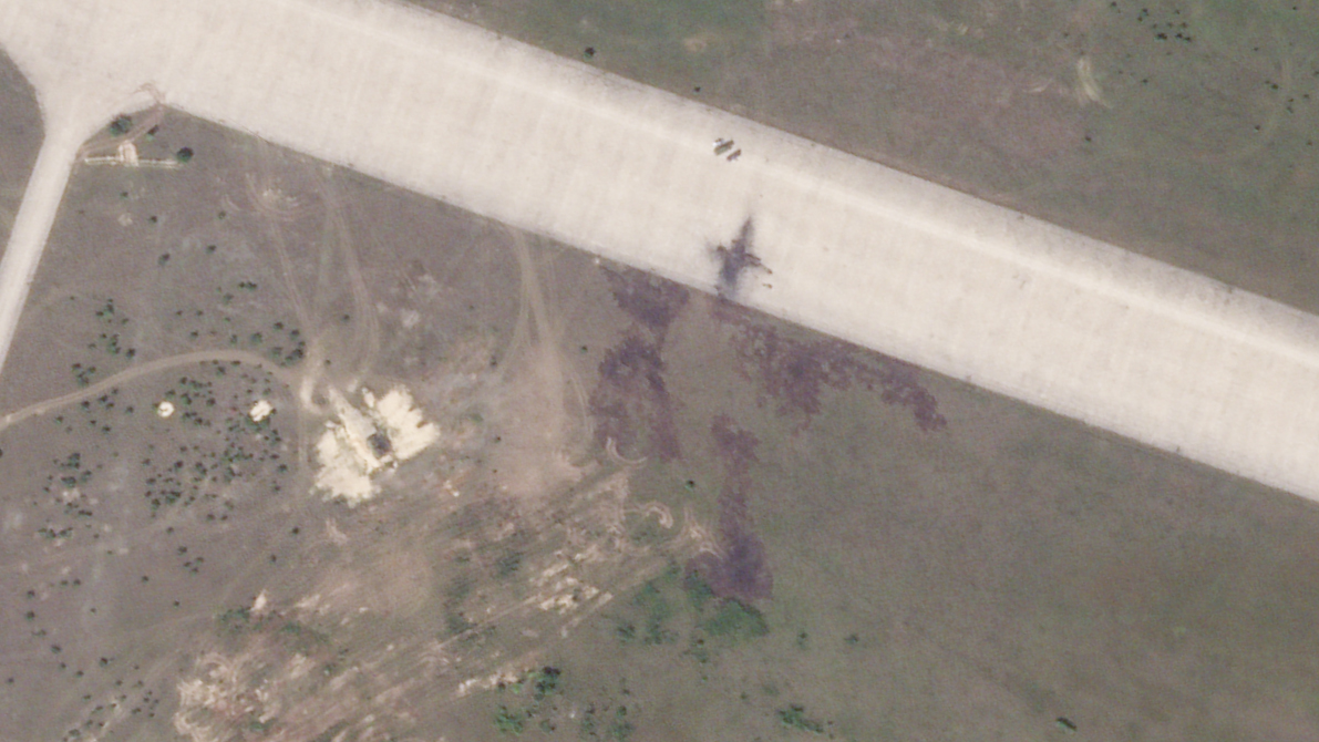 Large Scorch Mark At Belarus Base After Mysterious Explosions (Updated)