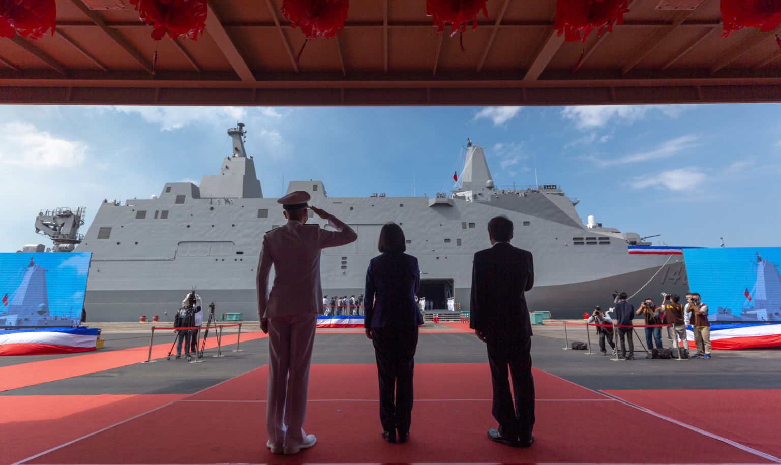 Taiwan’s New Amphibious Assault Ship Bristles With Anti-Air Missiles