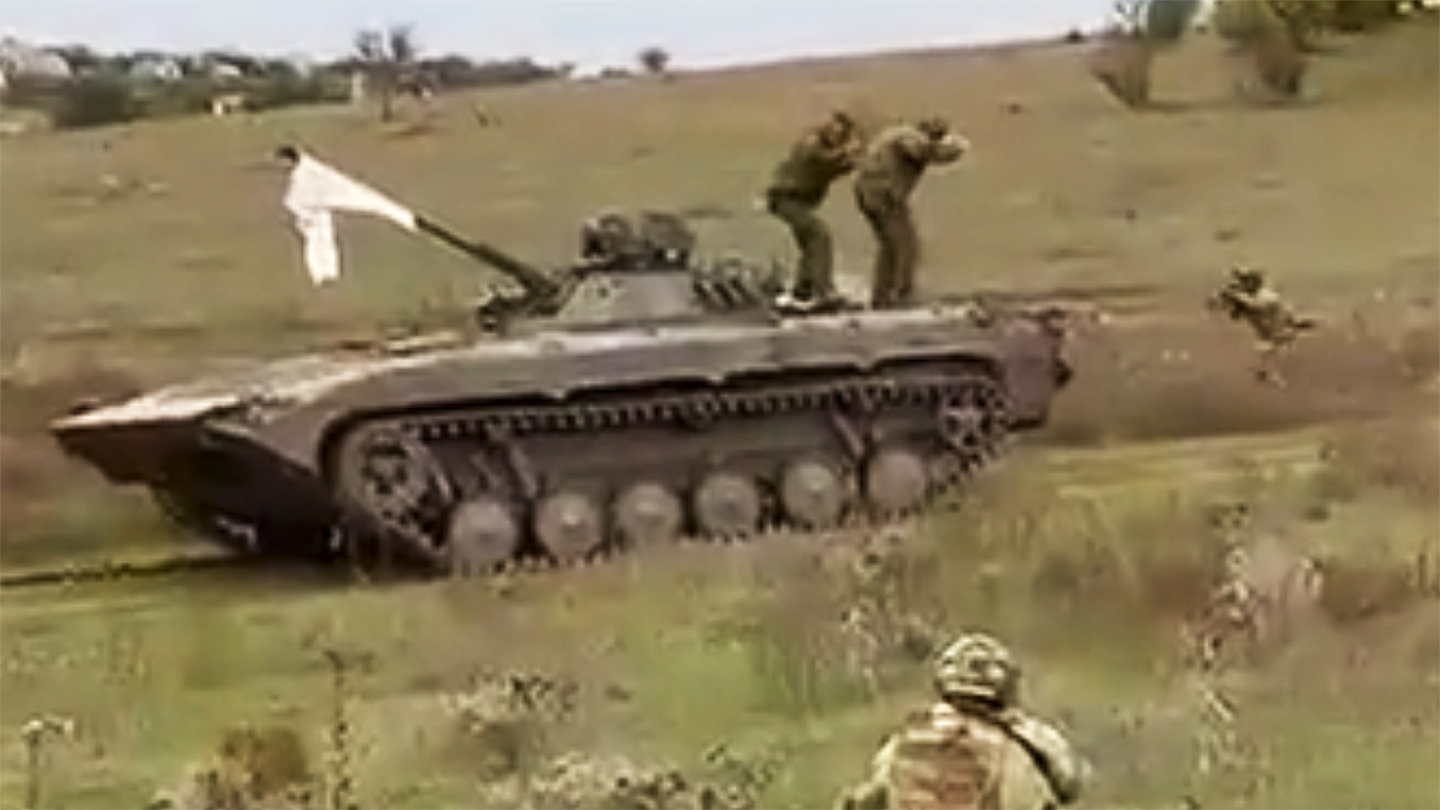 This Video Of Russians Surrendering To Ukrainian Troops Is Intense