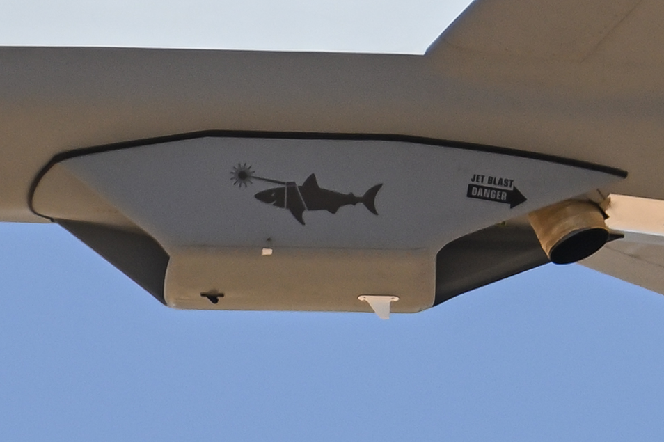 Intriguing 'Shark With Frickin' Laser Beam' Art Appears On Exotic Test Jet