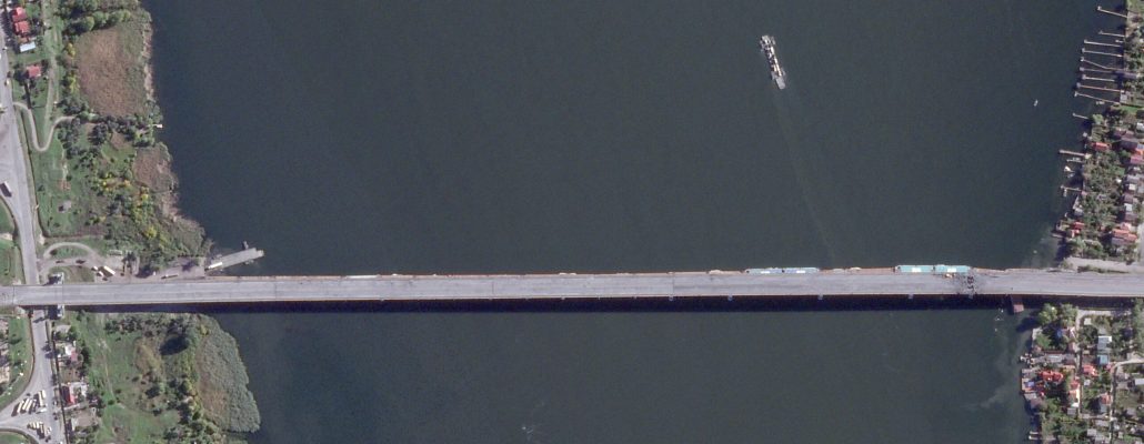 Russia Completes Pontoon Bridge Across Dnipro River In Kherson