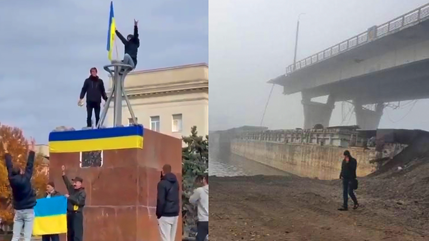 Ukraine Liberates Kherson, Antonivskyi Bridge Knocked Down In Russian ...