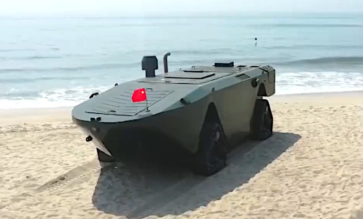 China's Quad-Tracked Amphibious Unmanned Vehicle Is Fascinating