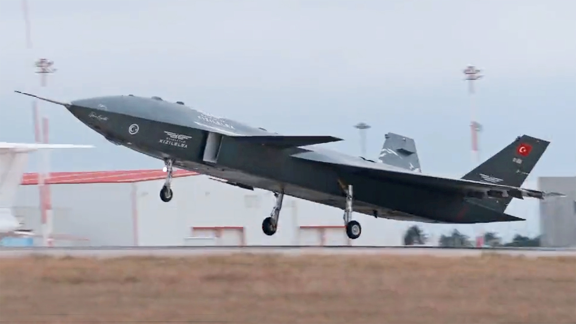 Turkey's New Fighter-Like Drone Takes Flight... For A Few Seconds