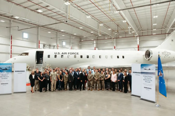 Newest Air Force E-11A BACN Networking Jet Deploys To Saudi Arabia