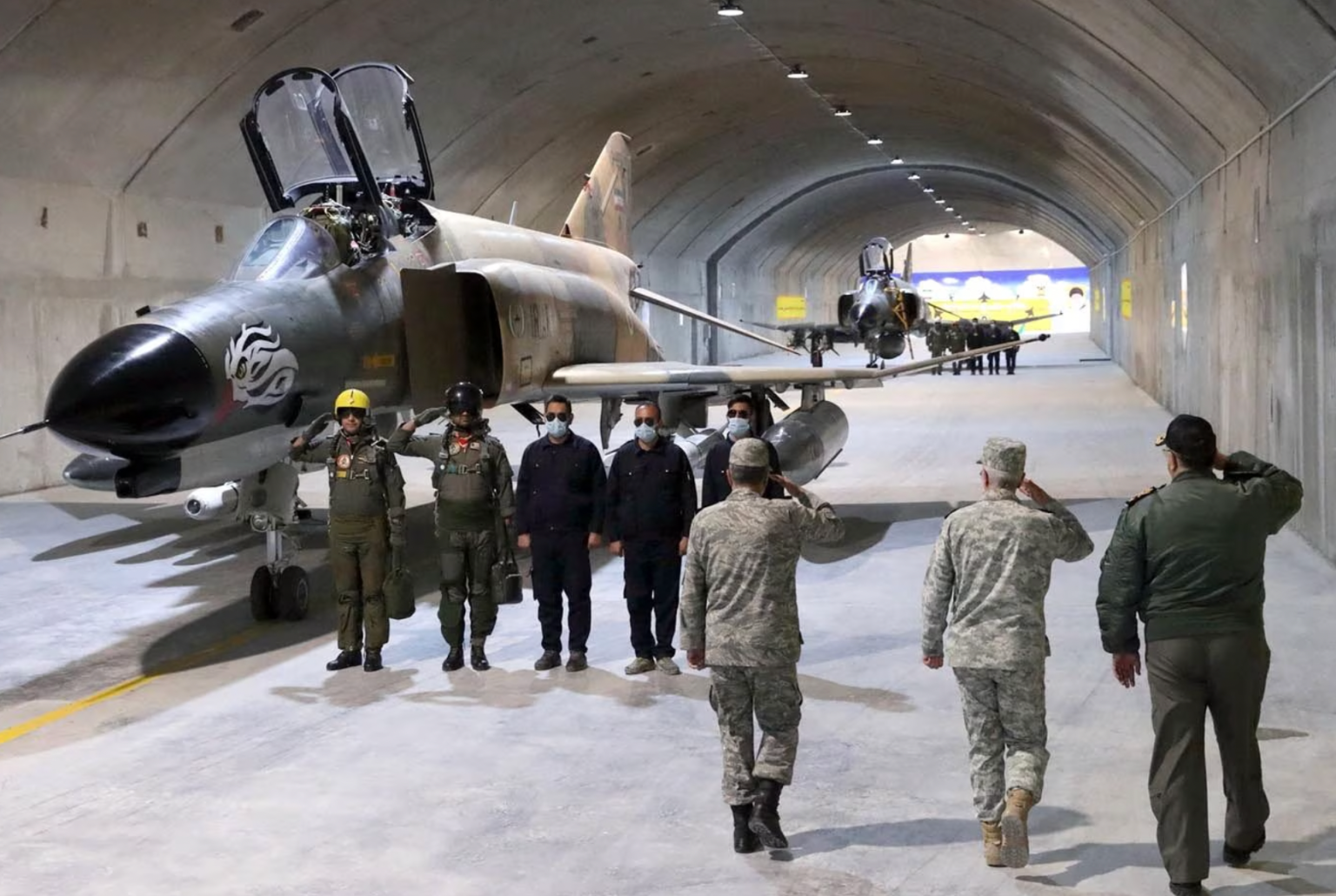Iran Unveils Underground 'Fighter Caves' Housing F-4 Phantoms