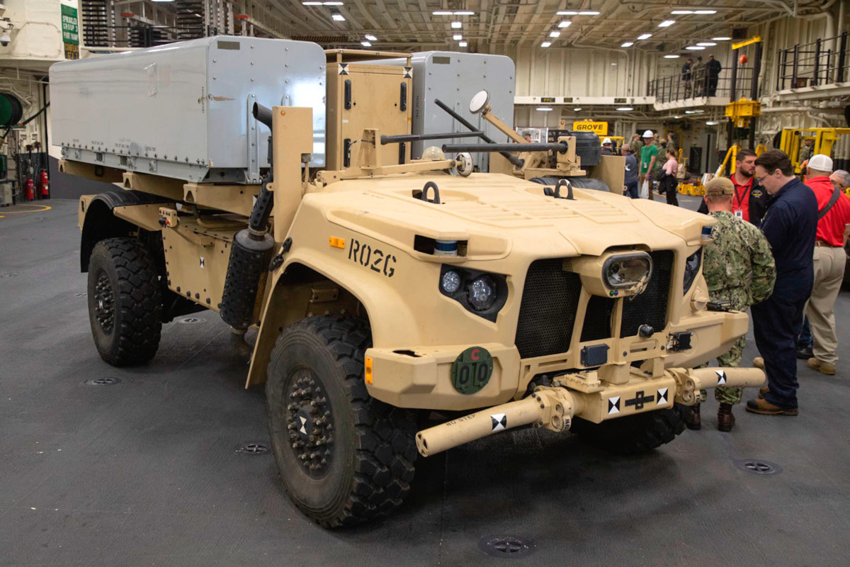 Marines' Tomahawk Missile Launching Drone Truck Breaks Cover