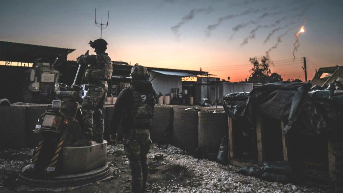 Futuristic Mortar Turret Seen In Action At U.S. Special Ops Base In Syria