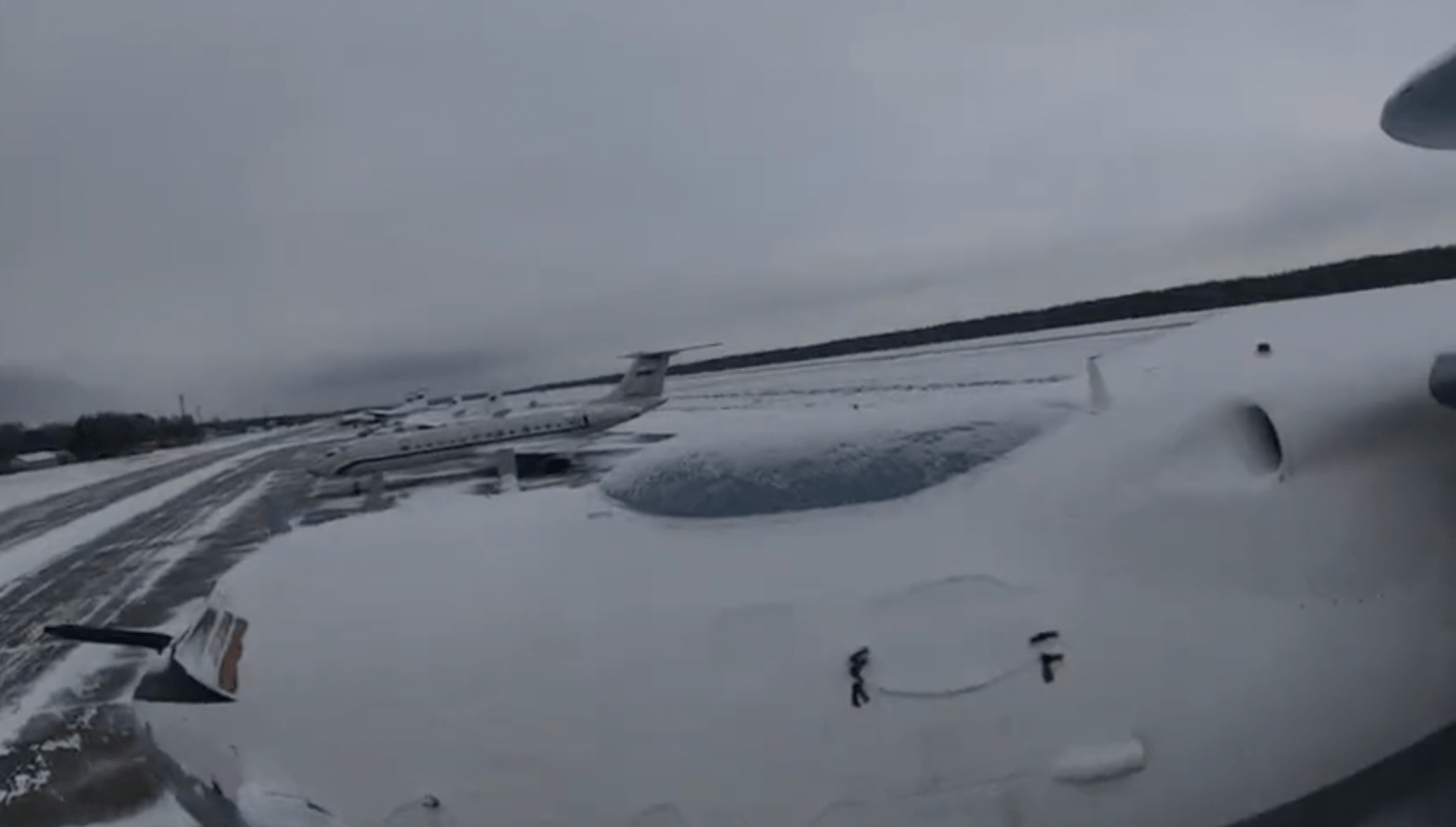 Video Of Another Drone Landing On Russian A-50 Radar Jet In Belarus Emerges