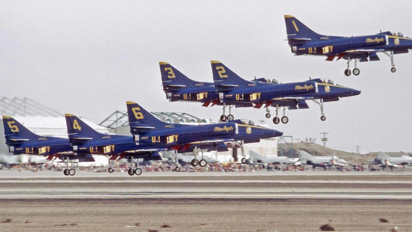 How The Blue Angels Pulled Off Landing All Their A-4 Skyhawks At Once