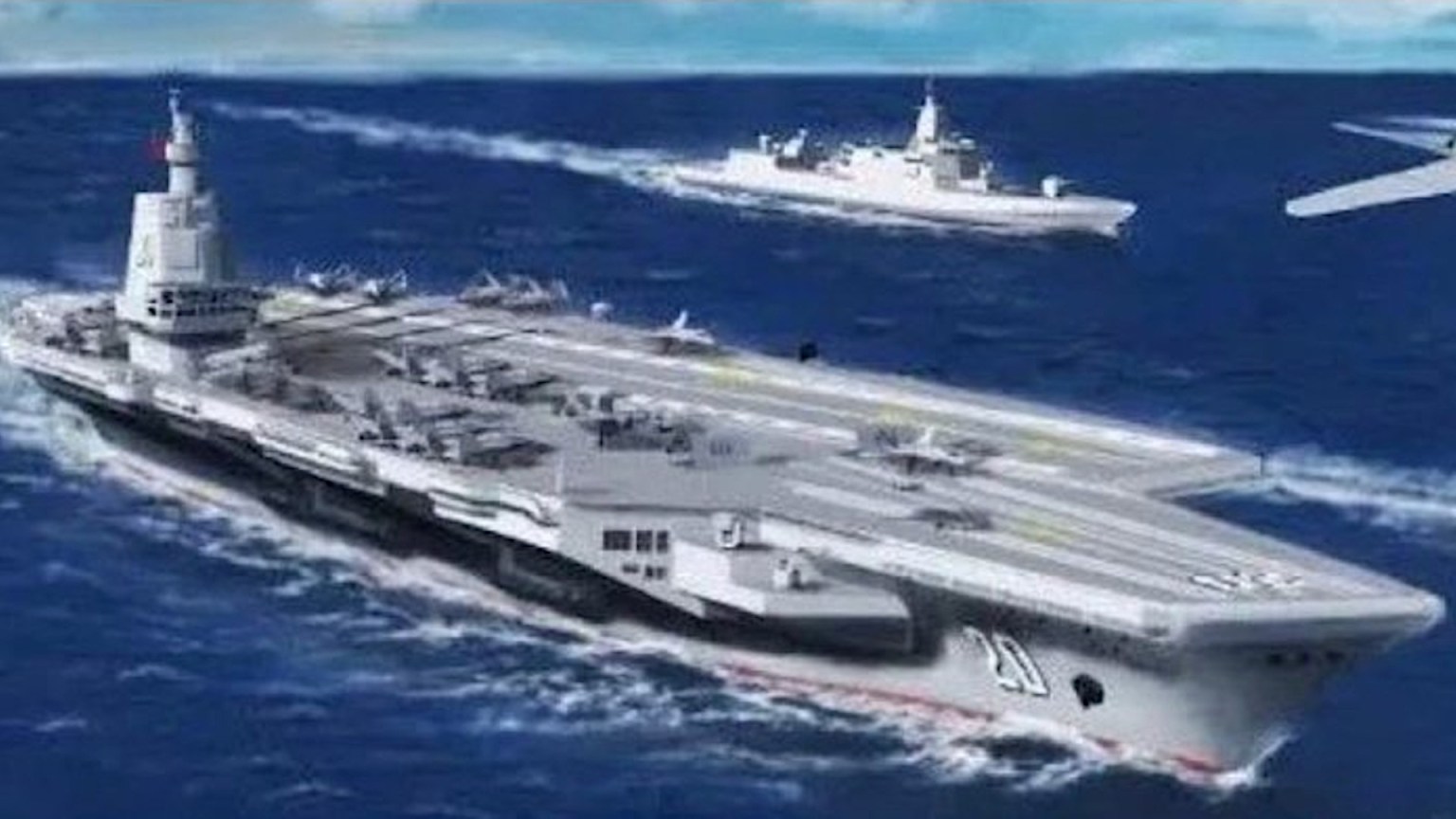 New Chinese Carrier Concept Looks A Lot Like U.S. Navy's Ford Class