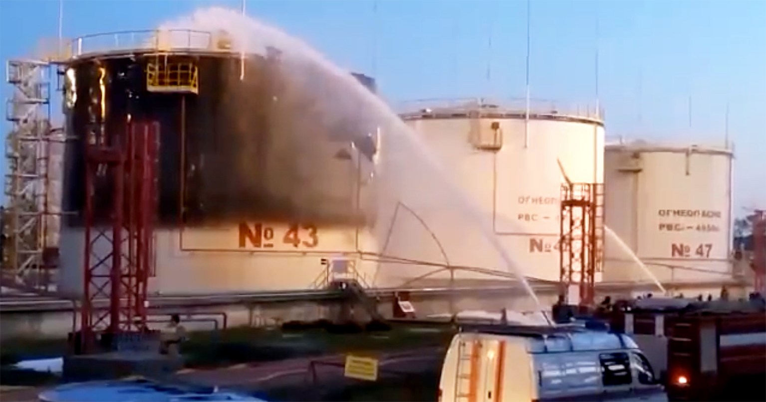 Multiple Russian Fuel Depots Hit By Suspected Drone Attacks, Tempo ...