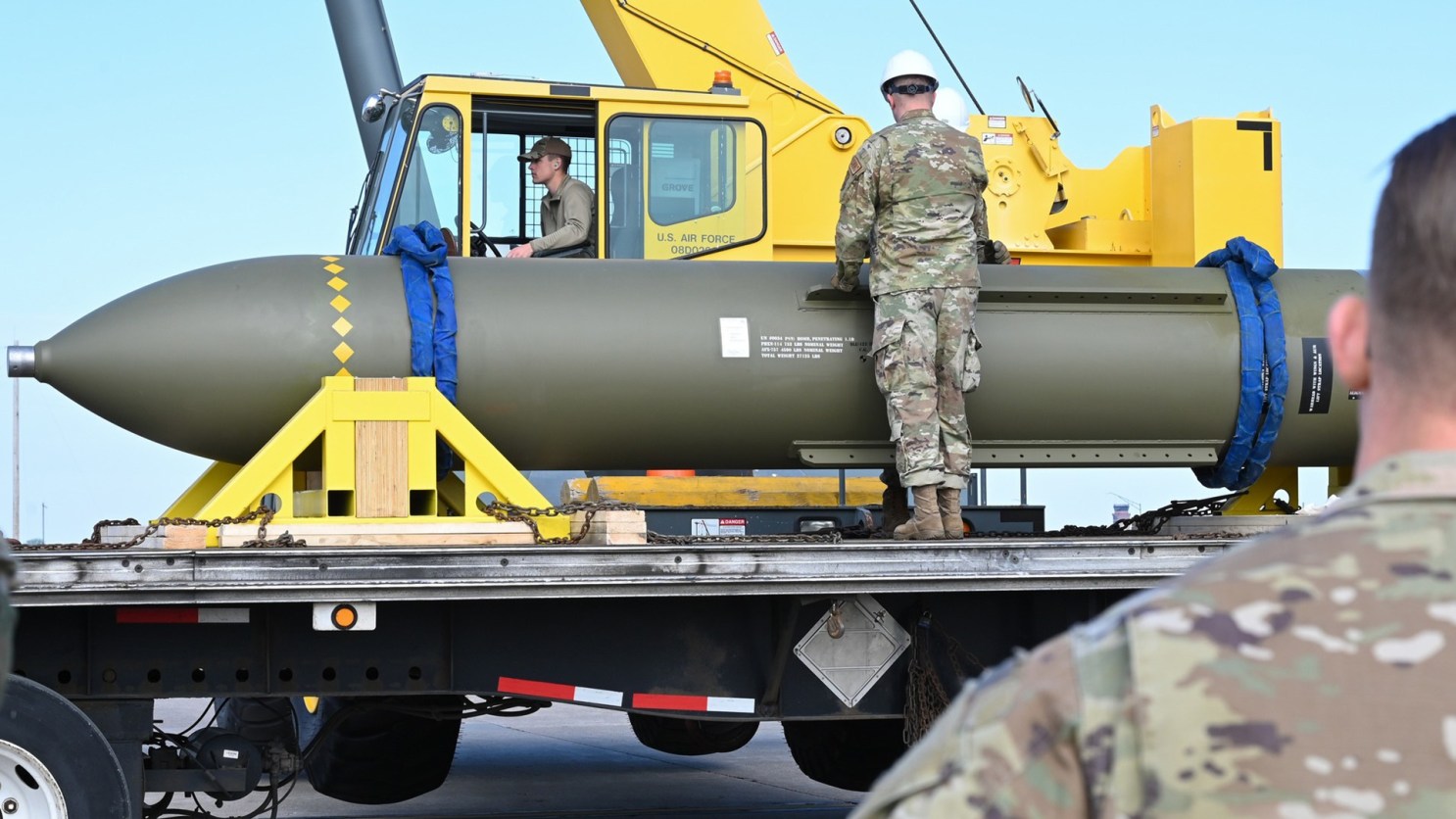 Our Best Look Yet At The Massive Ordnance Penetrator Bunker Buster Bomb