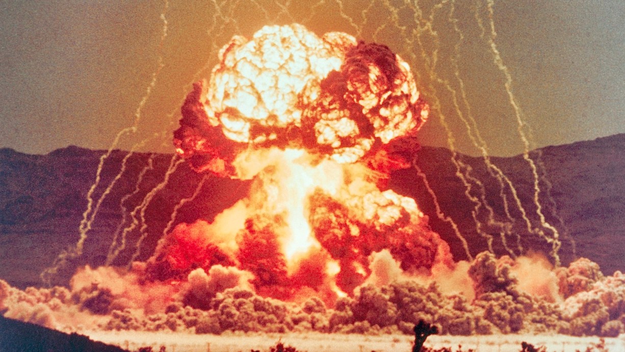 Why Vertical Smoke Trails Are Seen During Nuclear Explosions