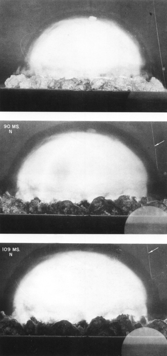 Why Vertical Smoke Trails Are Seen During Nuclear Explosions