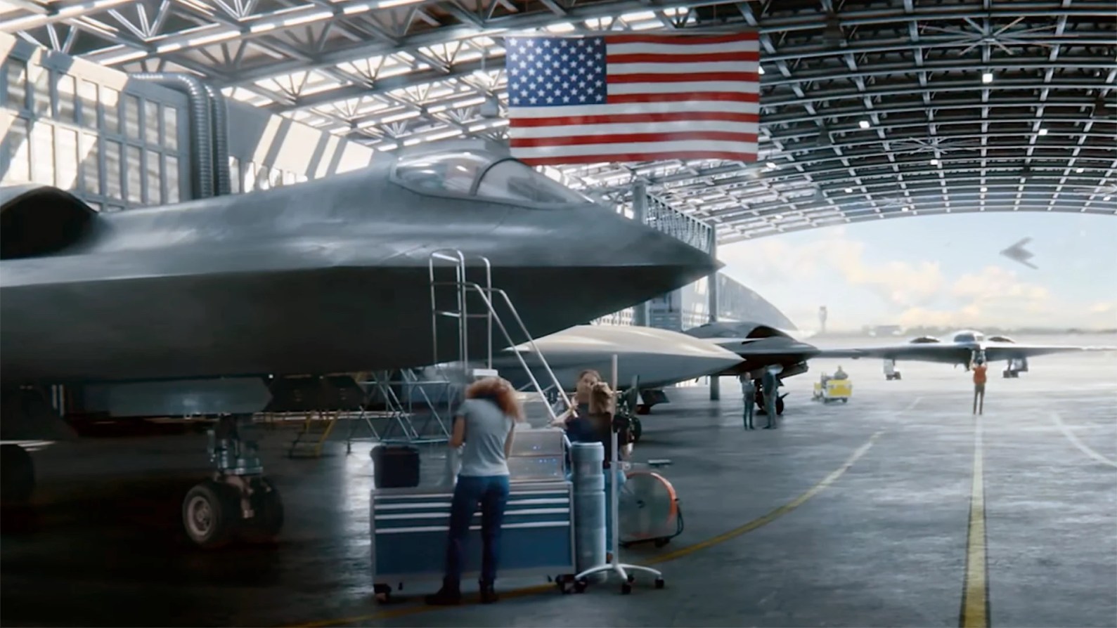 New Views Of Northrop Grumman's Totally Notional Long-Range Stealth Fighter