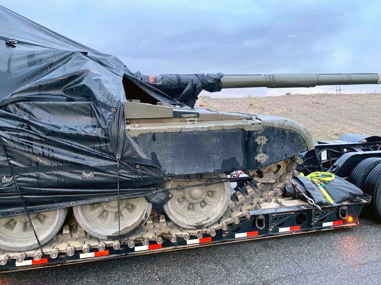 T-72 Tank Spotted At U.S. Gas Station