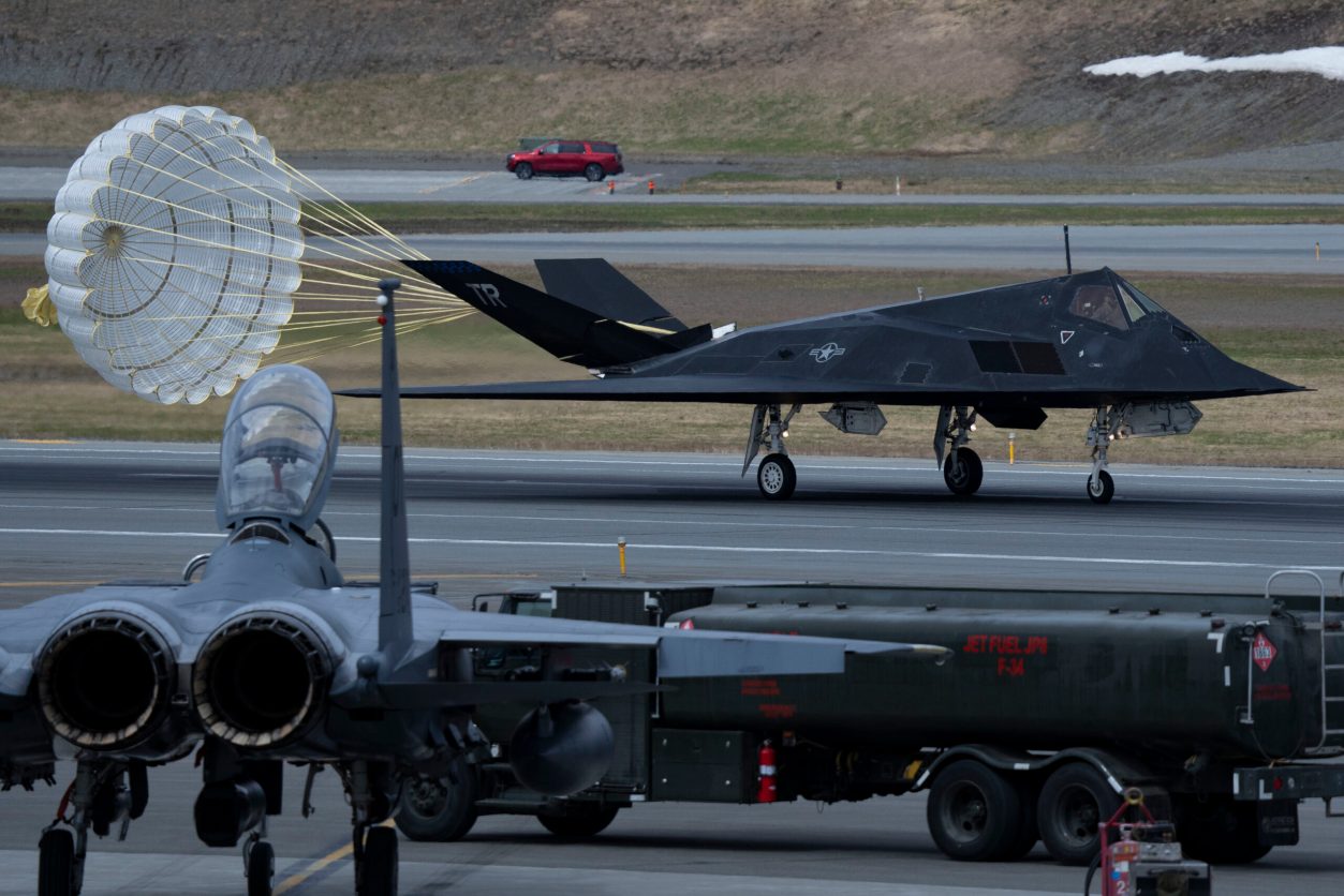 F-117 Nighthawks Soar Over Alaska