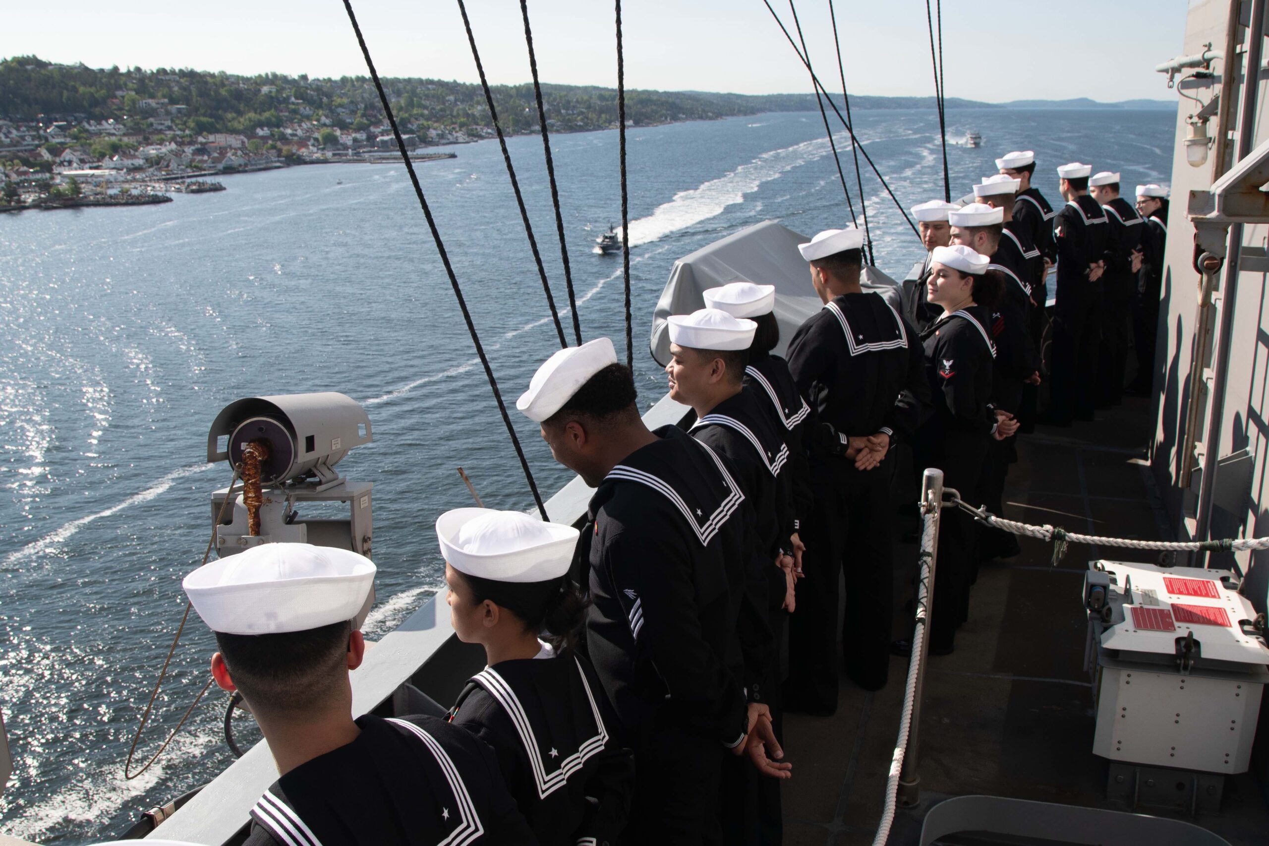 USS Gerald R. Ford Makes Historic Visit To Norway On Its Inaugural Cruise