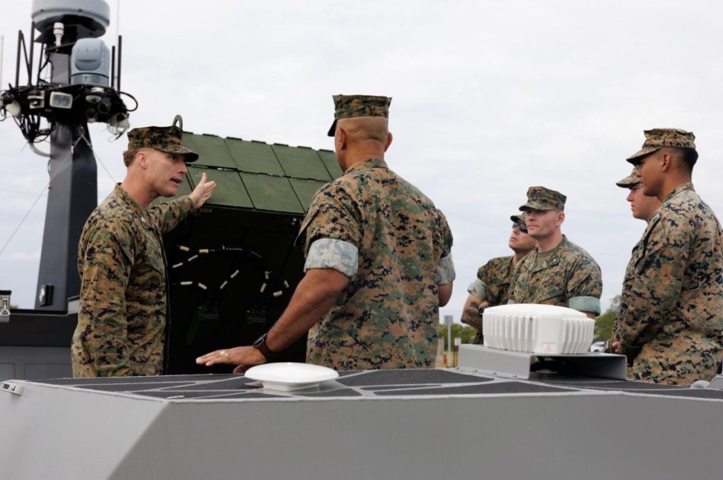 Our Best Look Yet At The Marines' New Loitering Munition Toting Drone Boat