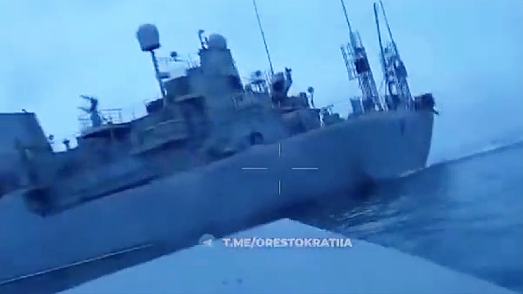 Drone Boat’s View Of Supposed Attack On Russian Ship Emerges (Updated)
