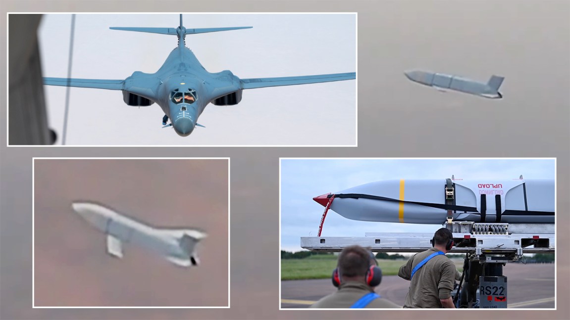 B-1B Fires JASSM Missile During Long-Range Training Sortie From U.K.
