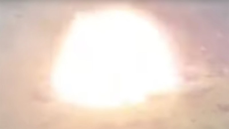 Ancient Russian T-54 Tank Turned Into Rolling Bomb Explodes In Massive ...