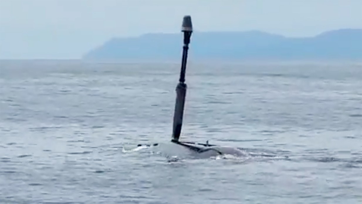 Our First Glimpse Of The Navy’s Orca Unmanned Submarine At Sea