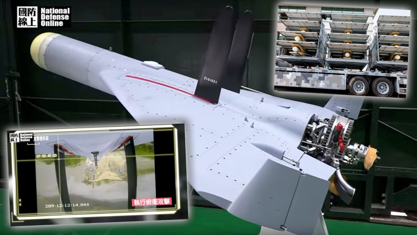 Rare Look At Taiwan's Chien Hsiang Kamikaze Drone In Action