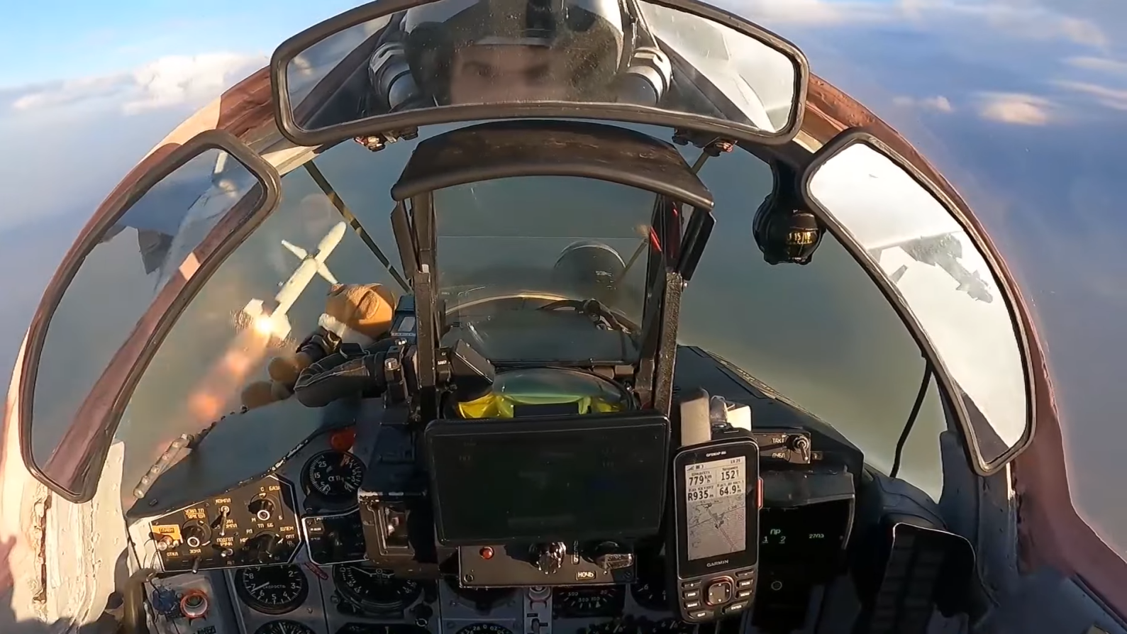 Ukrainian MiG-29 Blasts Russian Drone In New Cockpit Video