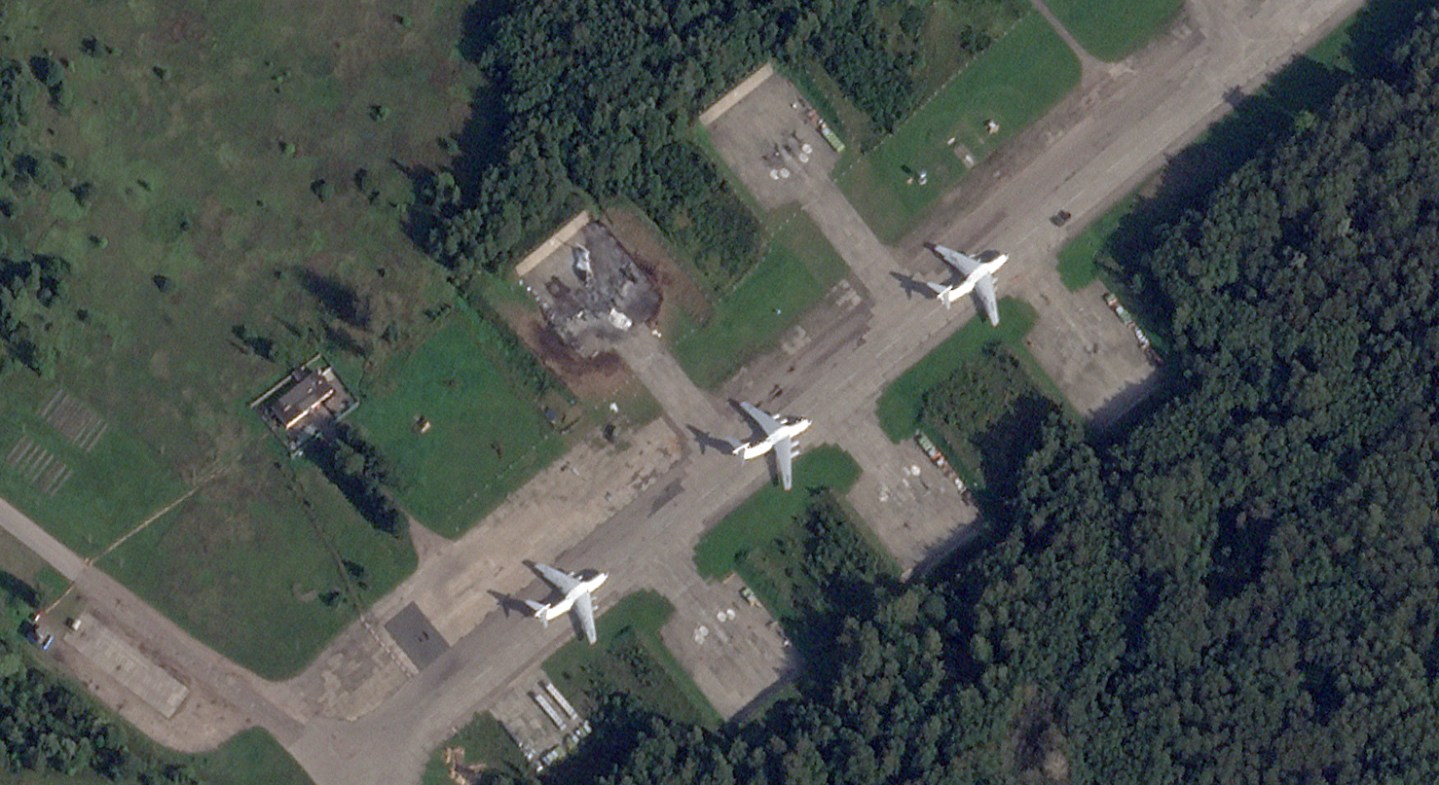 Moment Of Drone Strike That Destroyed Russian Il-76s Seen In Infrared Image
