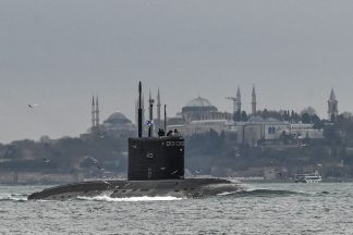 Russian Submarine Shows Massive Damage After Ukrainian Strike