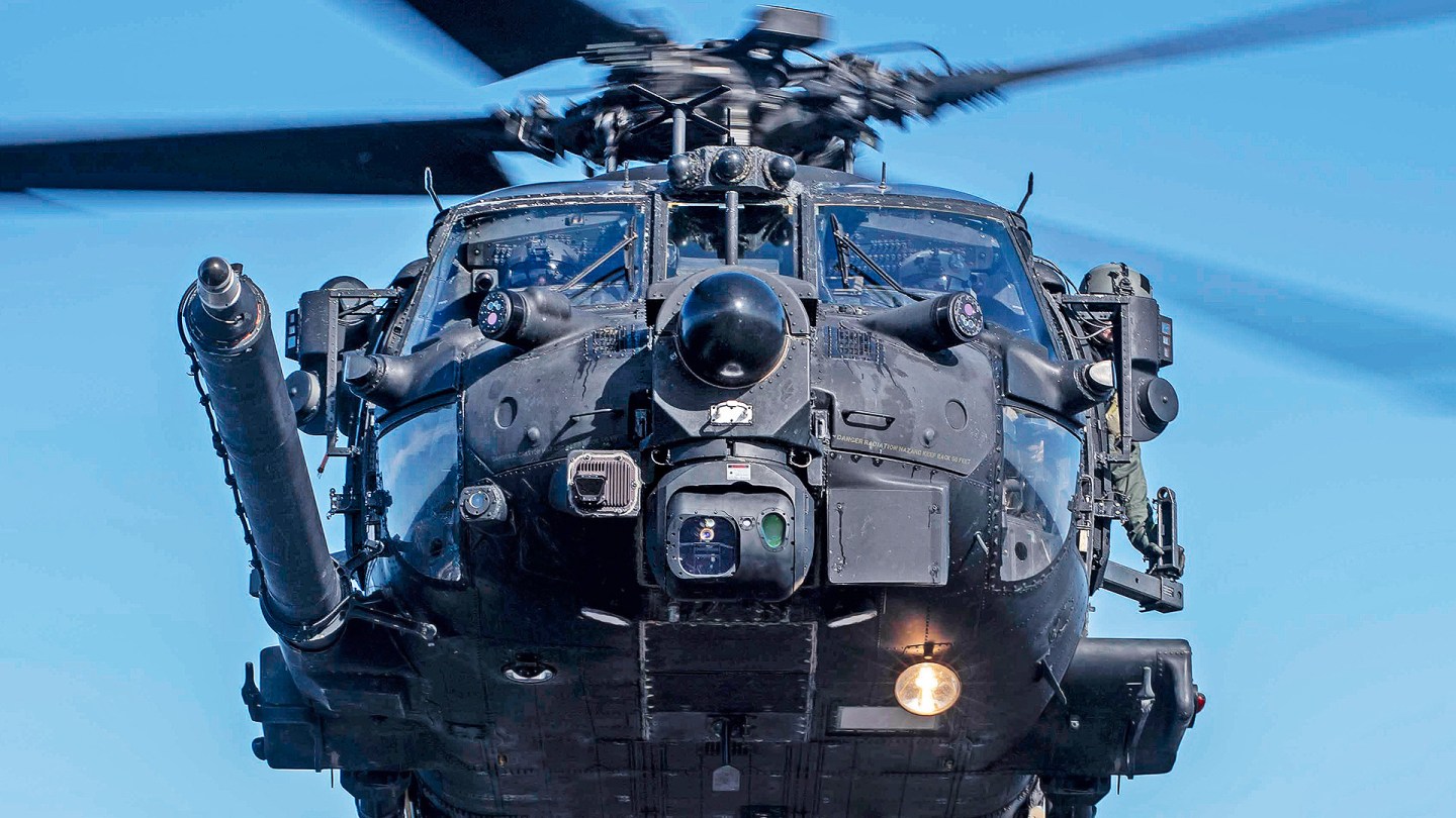 Special Ops MH-60 Seen Absolutely Crammed With Modifications