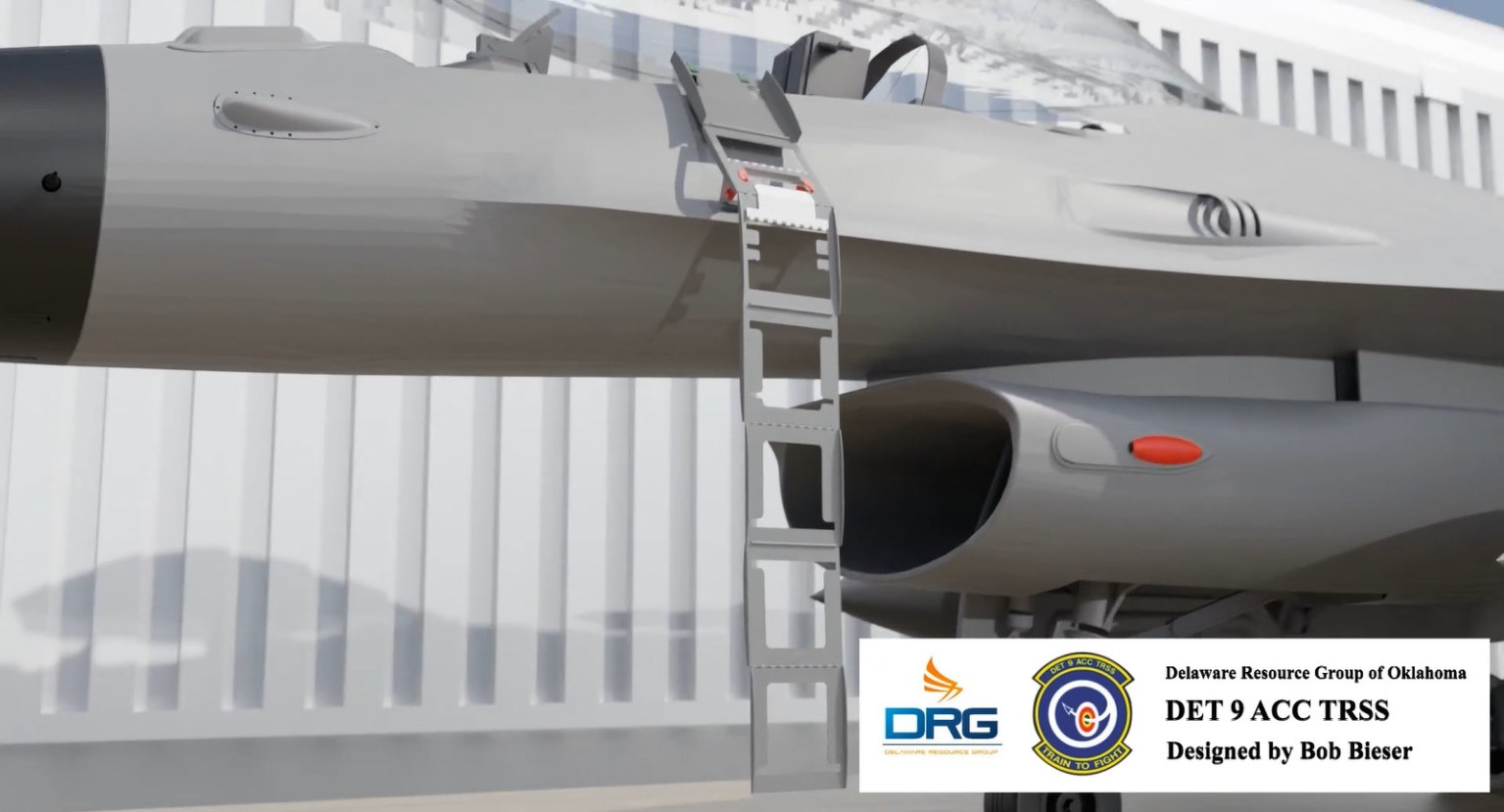 Airmen Design F-16 Boarding Ladder That Fits Inside Cockpit