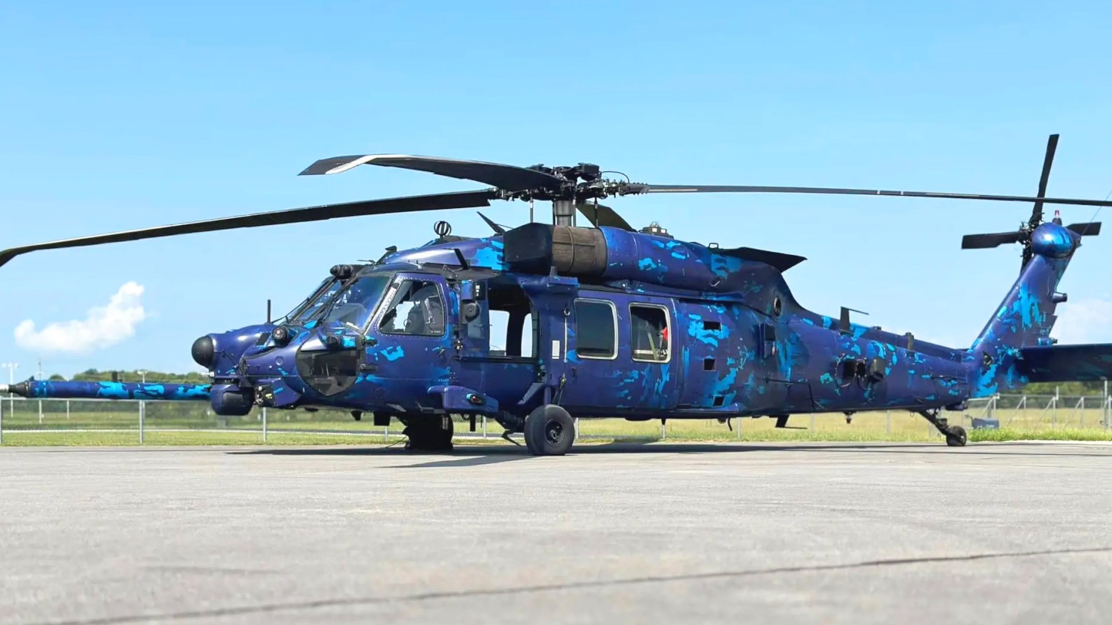 Night Stalker MH-60 Black Hawk Spotted In Blue Camouflage