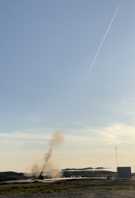 This Is A Ramjet Artillery Shell Right As It's Fired Out Of A Howitzer