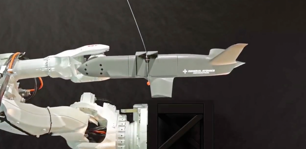 MQ-20 Avenger Tests Recovery Line For Grabbing Smaller Drones Mid-Flight