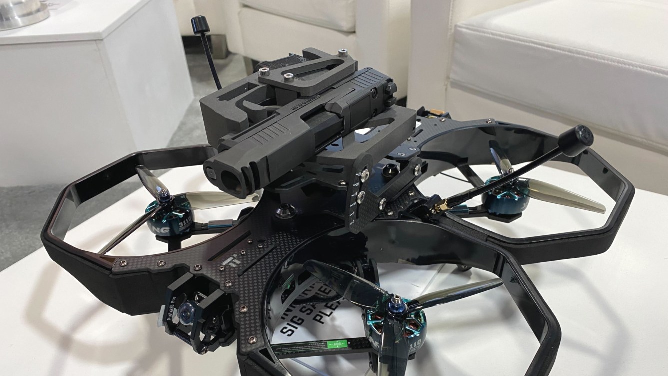 P365 Pistol-Armed Aerial Drone Put On Display By Sig Sauer